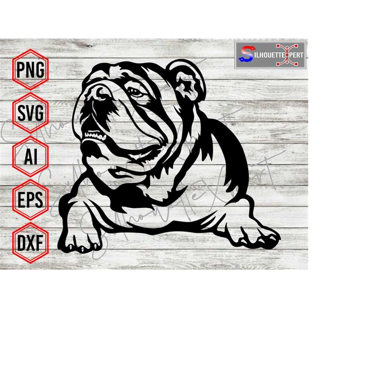 Peeking English Bulldog svg, Bulldog svg, Dog svg, Pet svg, - Inspire ...
