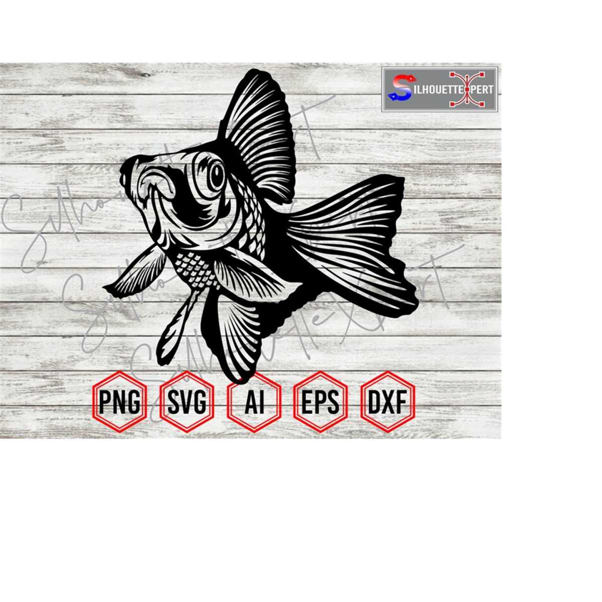 Black Gold Fish svg, Gold Fish svg, Koi svg, Aquarium fish s - Inspire ...