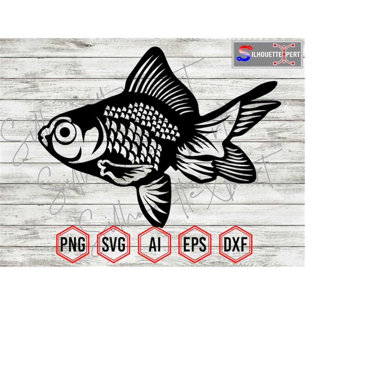 Gold Fish svg, Koi svg, Aquarium fish svg, - Clipart, Silhou - Inspire ...