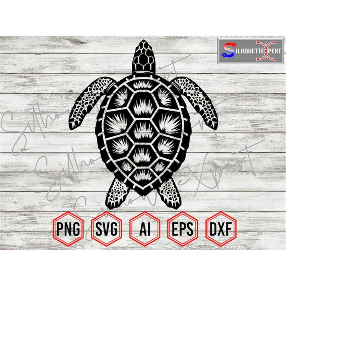 Turtle Silhouette 1, Turtle svg, Turtle Art svg - Clipart, C - Inspire ...