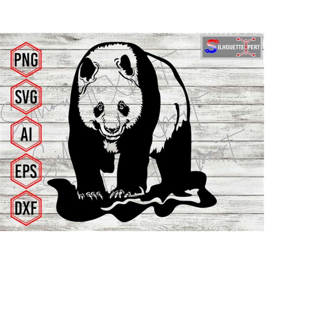 Panda Silhouette, Panda svg, Mei Lee svg - Cricut, CNC, Lase | Inspire ...