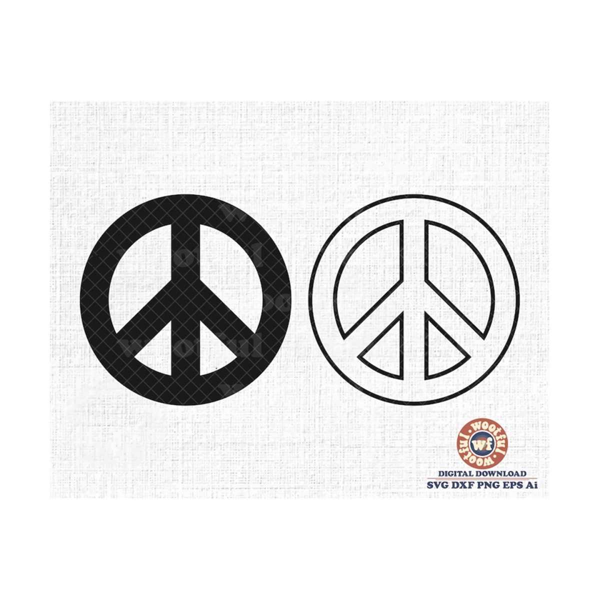 Peace Signs svg, Peace Sign Outline svg, Peace symbol svg, P | Inspire ...