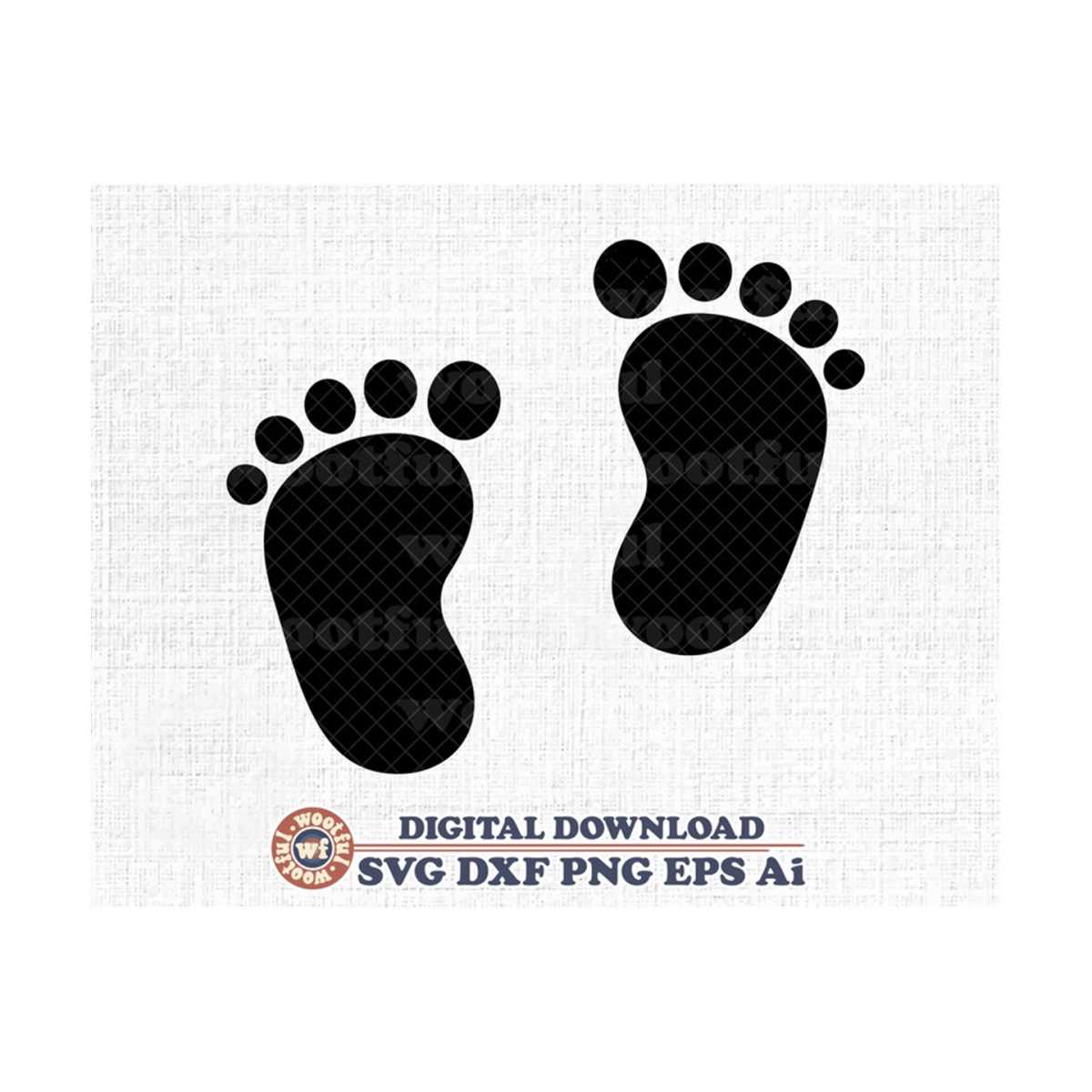 Baby Footprint svg, Baby Feet svg, Newborn svg, Baby Shower | Inspire ...