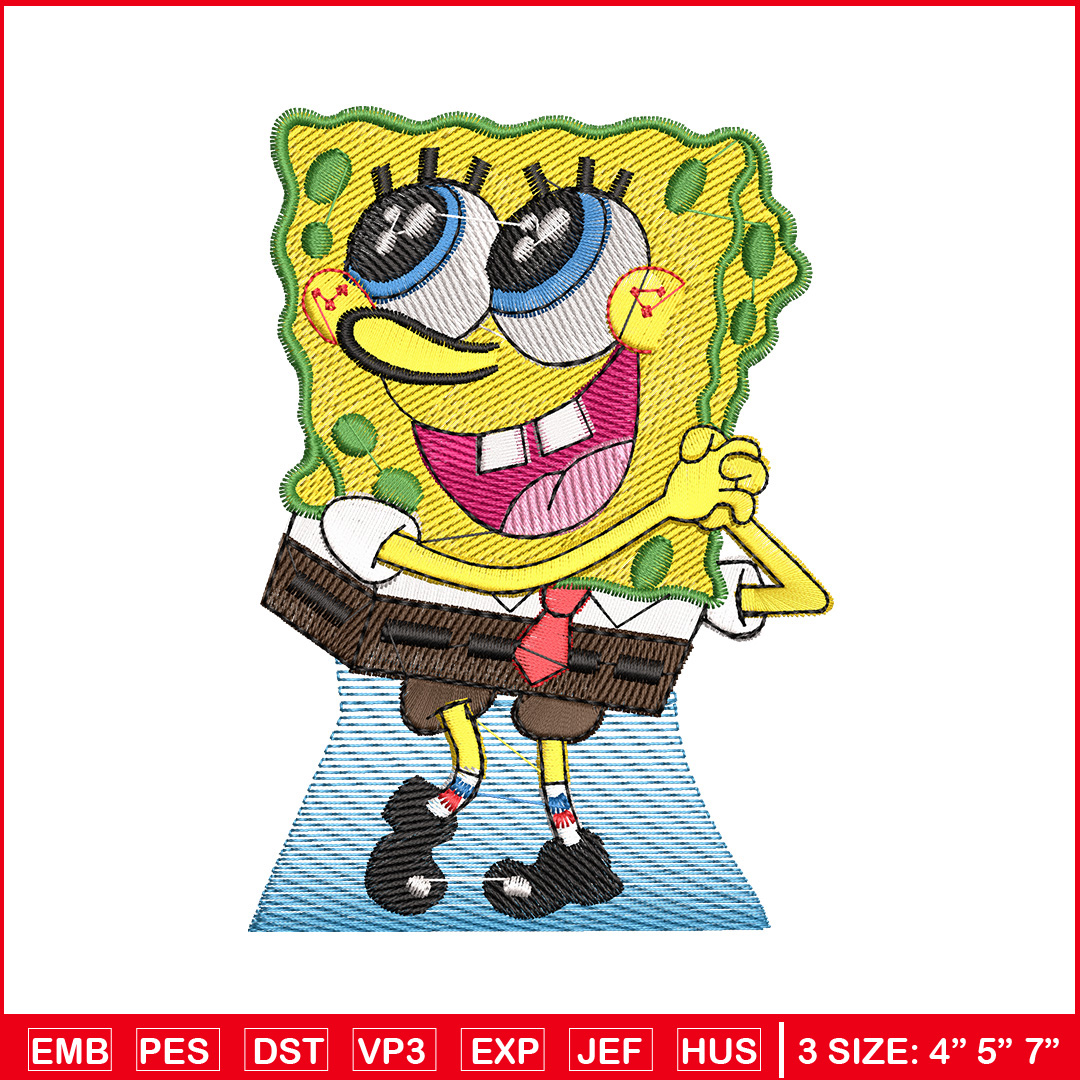 Spongebob embroidery design, Spongebob embroidery, Anime des | Inspire ...