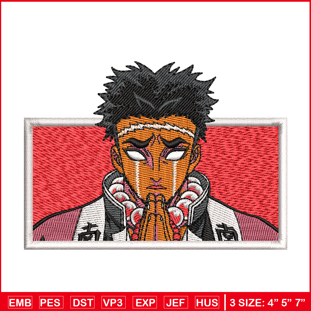 Stone hashira embroidery design, Gyomei embroidery, Anime de | Inspire ...