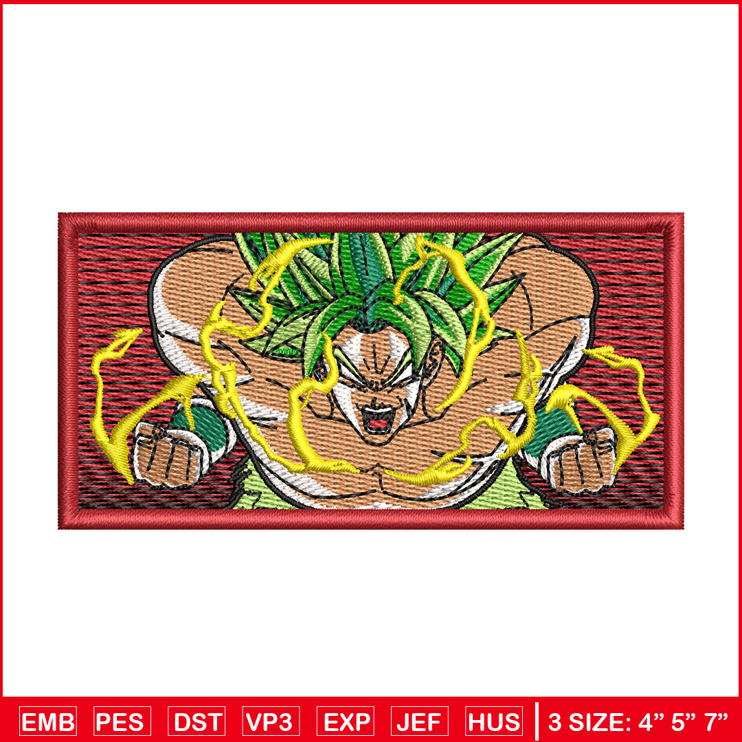 Super broly embroidery design, Dragonball embroidery, Anime | Inspire ...