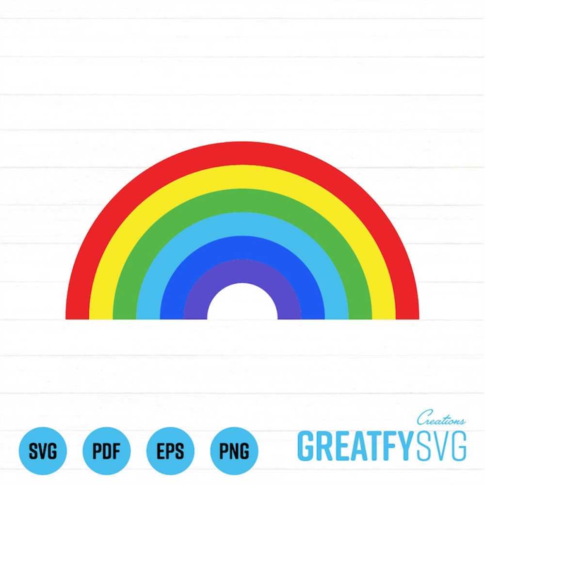 Rainbow Svg. Rainbow Cut File Svg Rainbow Cricut Print Rain | Inspire ...
