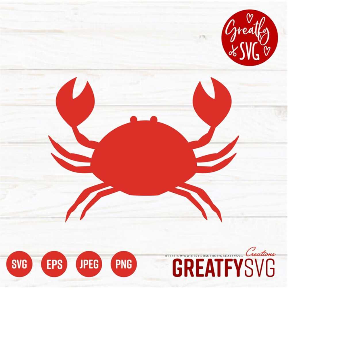 SVG Instant Download Crab, Red Crab, Crab Cut File, Crab Cli - Inspire ...
