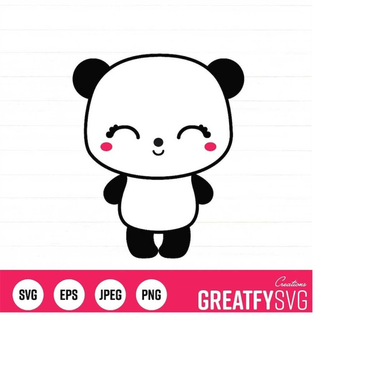 Panda SVG, Animal SVG, SVG, Cut Files, Cricut, Cricut Cut Fi - Inspire ...