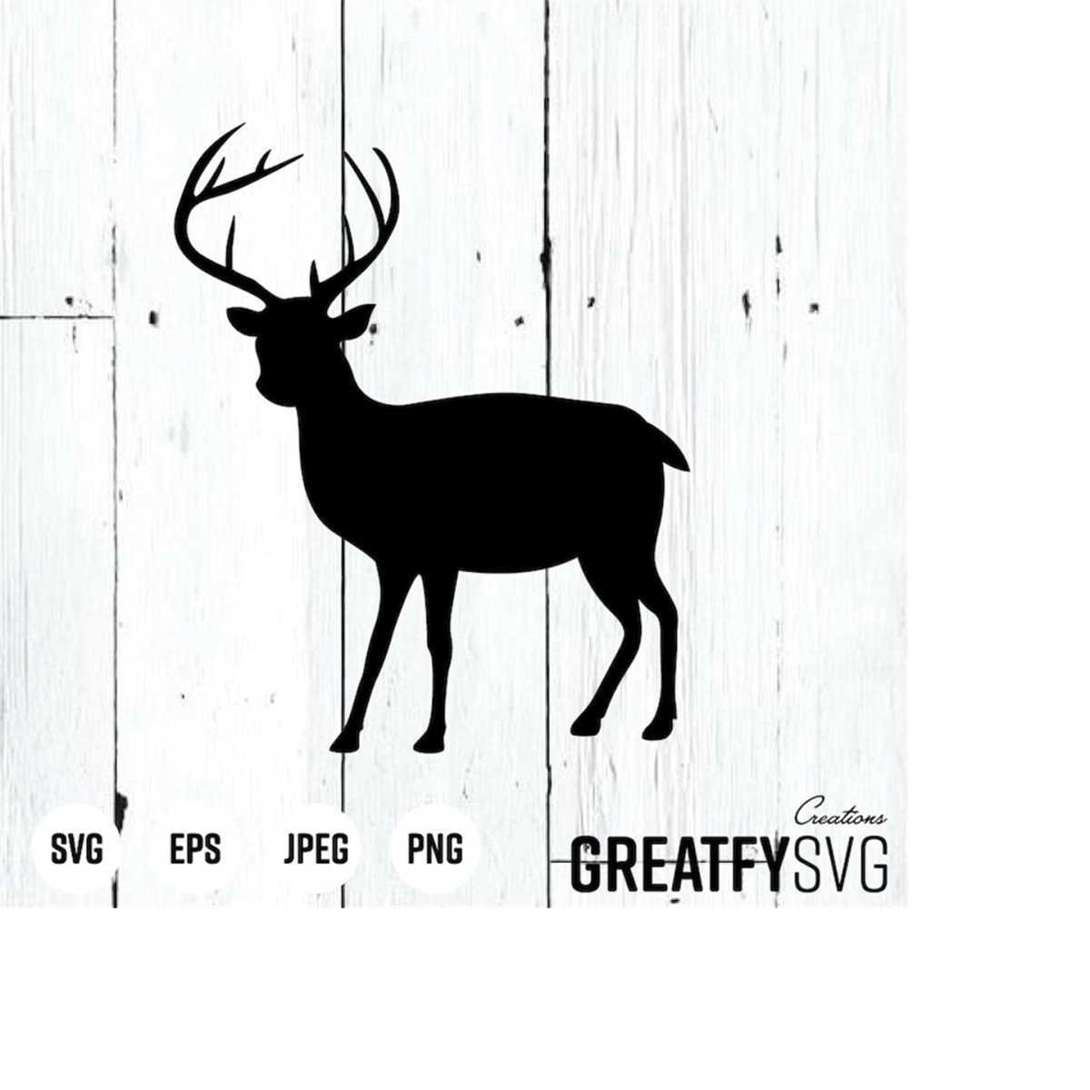 SVG Deer Forest Animal Horn Cut File for Cricut Design Space - Inspire ...