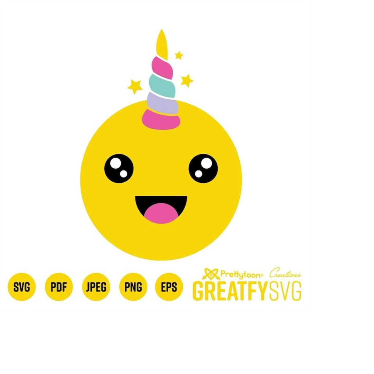 Unicorn SVG. Emoji SVG. Emoticon. Cut Files for Cricut. Cric - Inspire ...