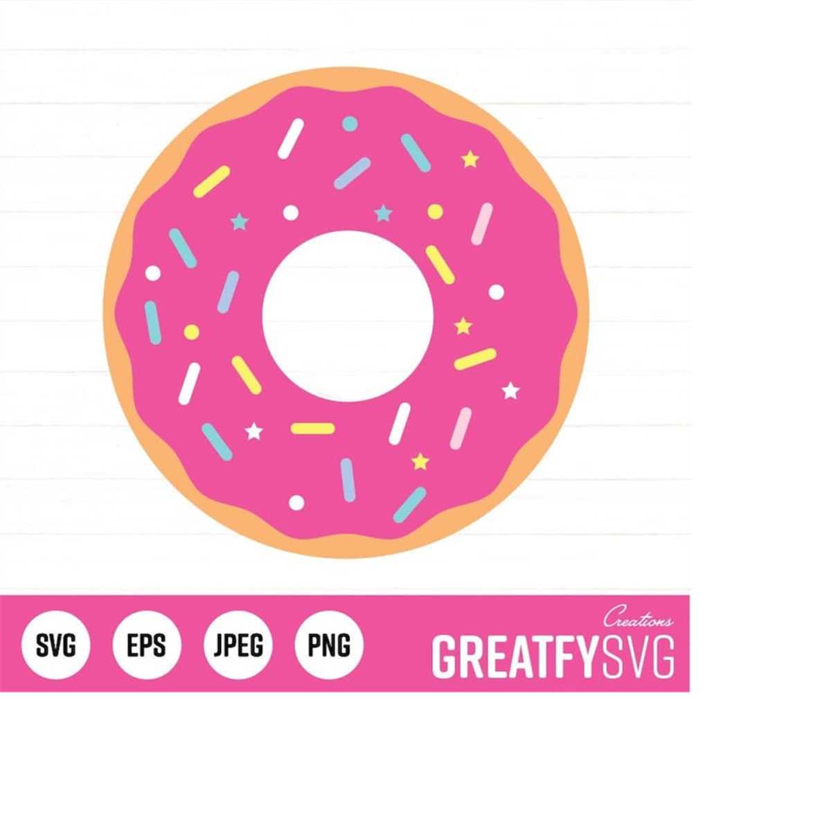 Donut SVG, Doughnut SVG, Cricut cut files, Sprinkles Donut S - Inspire ...