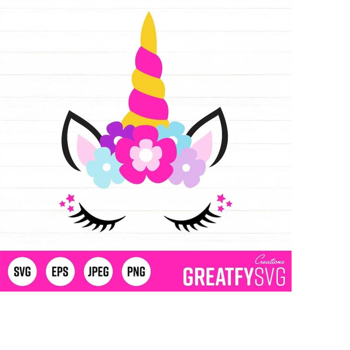 Unicorn Svg, Unicorn Face Svg, Unicorn Clipart, Unicorn Cut - Inspire ...