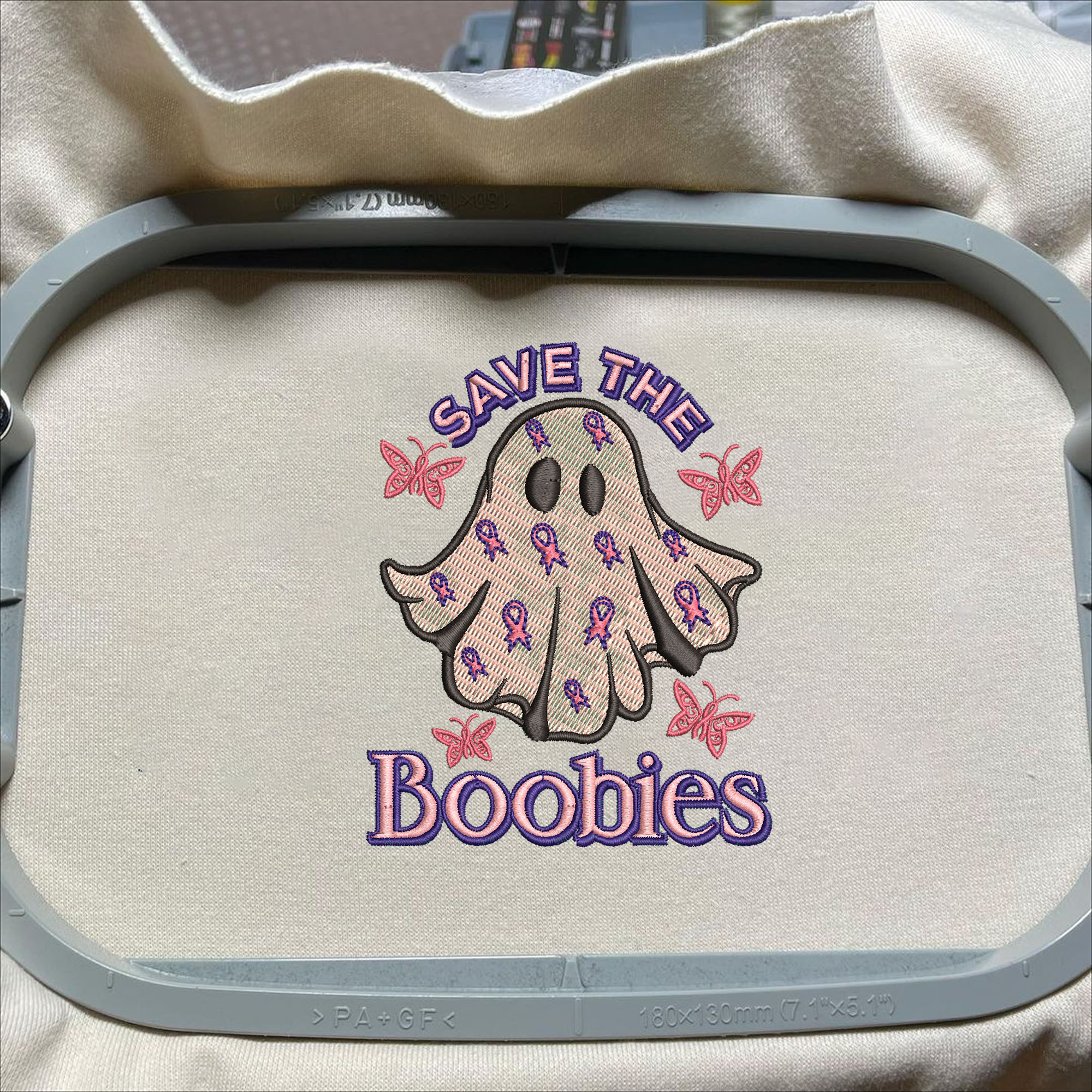 Pink Ribbon Embroidery Machine Design, Cancer Awareness Embr | Inspire ...