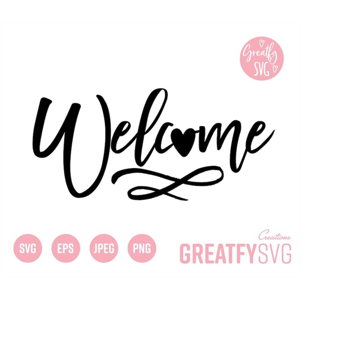 Welcome SVG, Welcome Sign SVG, Welcome Clipart, Digital Down - Inspire ...