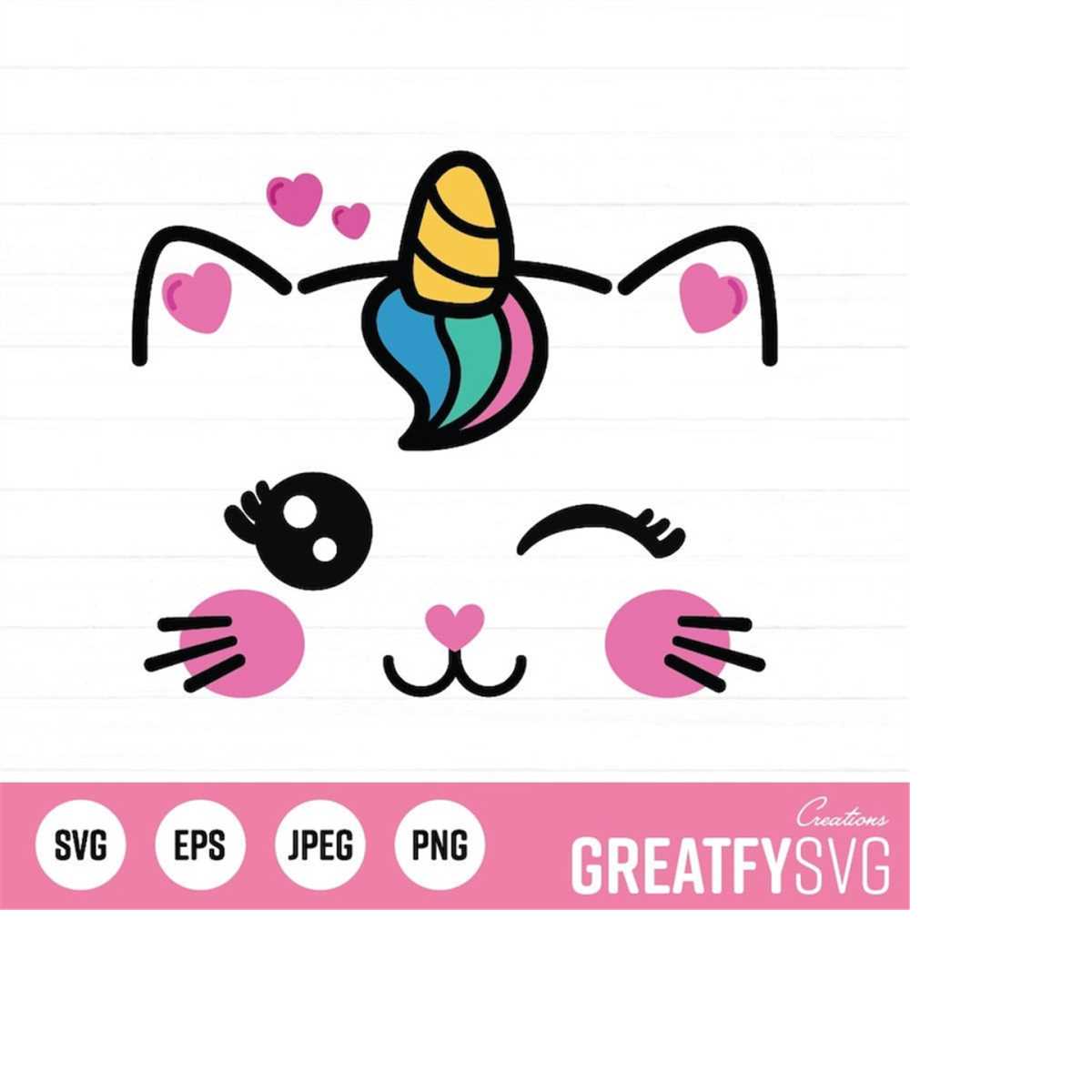 Caticorn Svg. SVG. Unicorn Svg. Caticorn Cut File. Cricut Ca - Inspire ...
