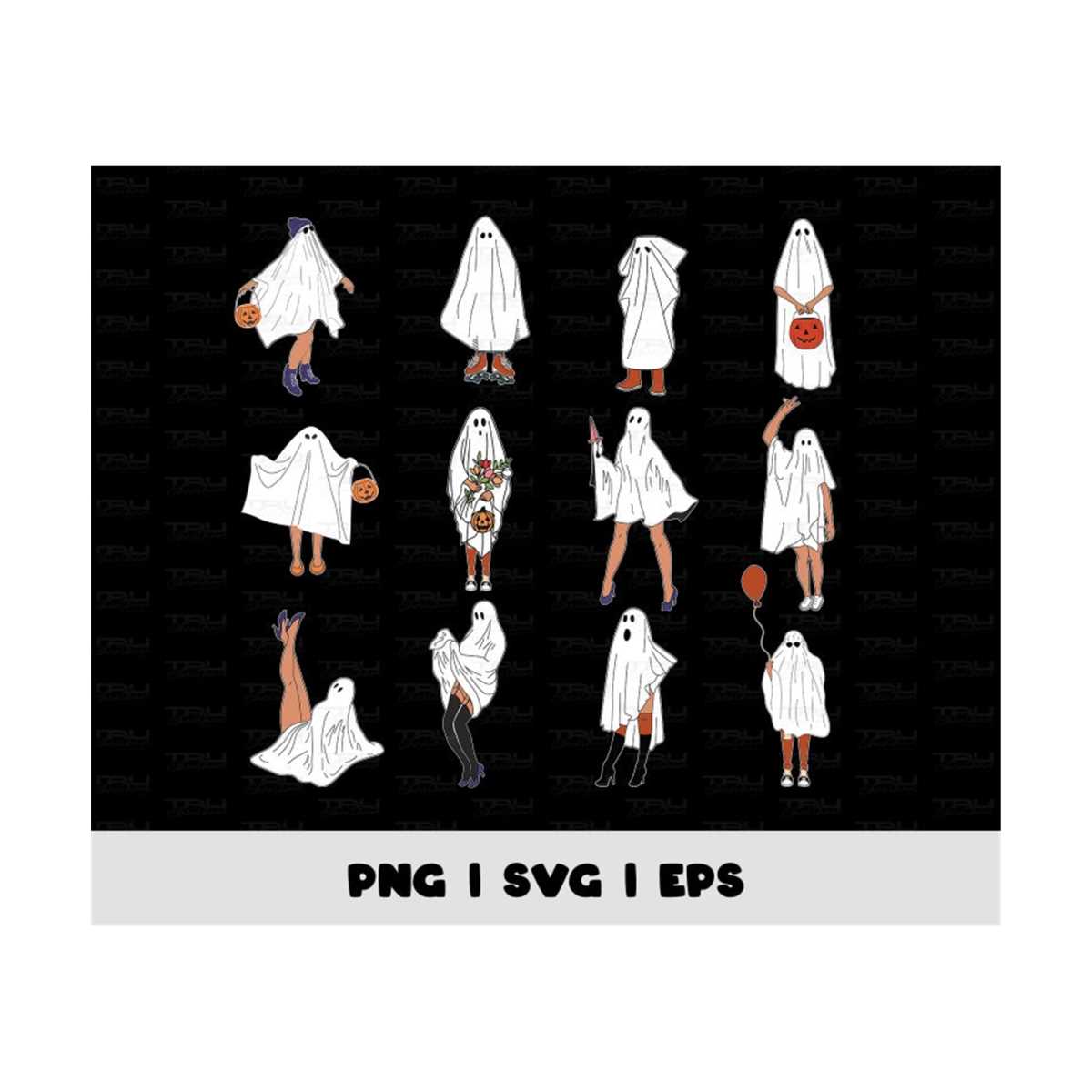 36 Family Member Halloween Svg Png, Halloween Family Ghost P | Inspire ...
