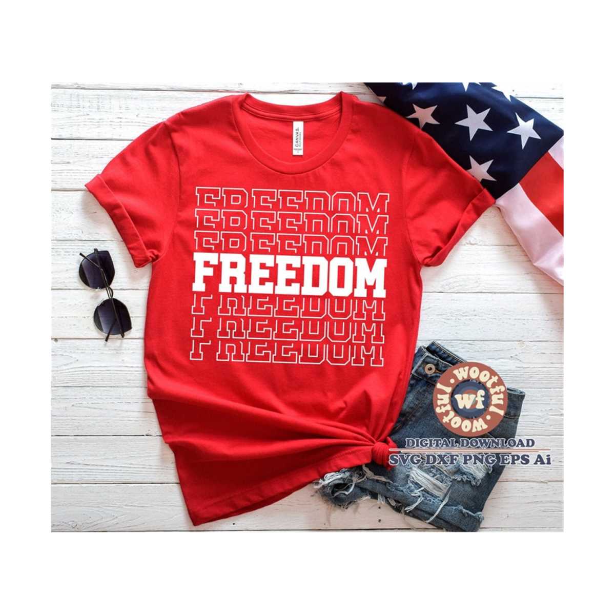 Freedom svg, Patriotic svg, stacked svg, USA svg, 4th of Jul | Inspire ...
