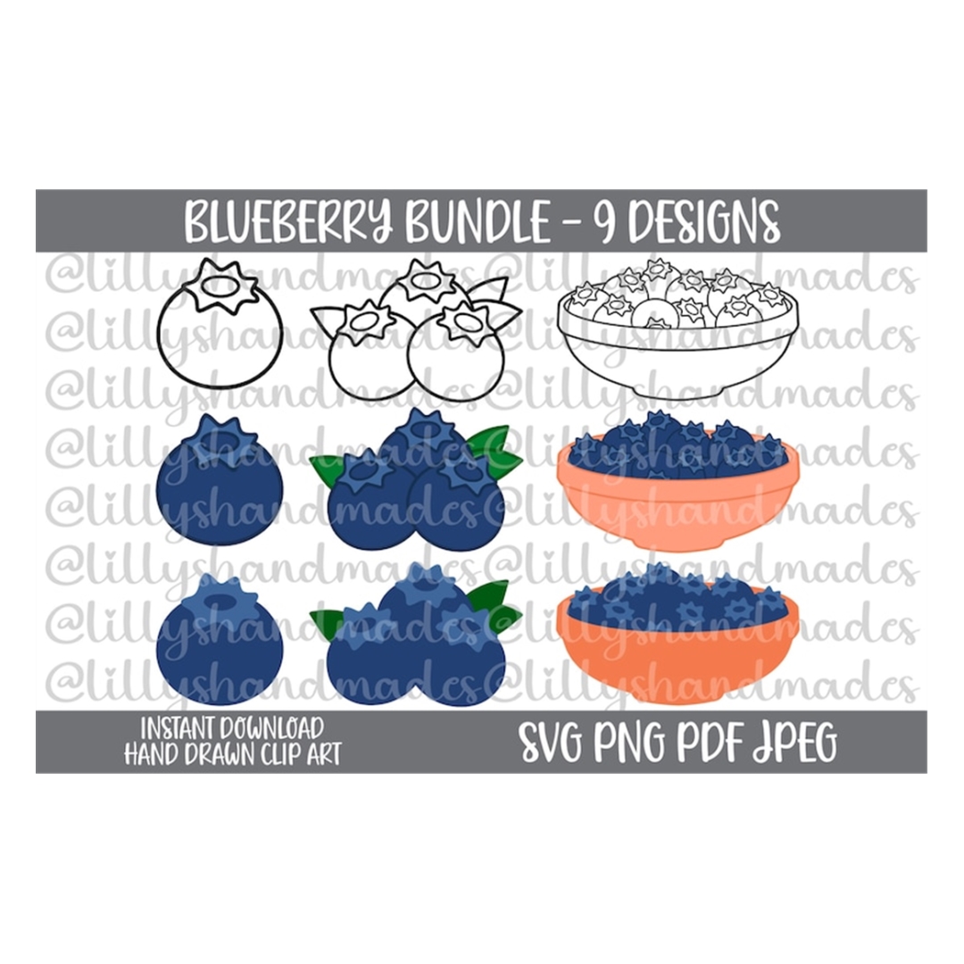 Blueberry Svg, Blueberry Png, Blueberries Svg, Blueberries P | Inspire ...