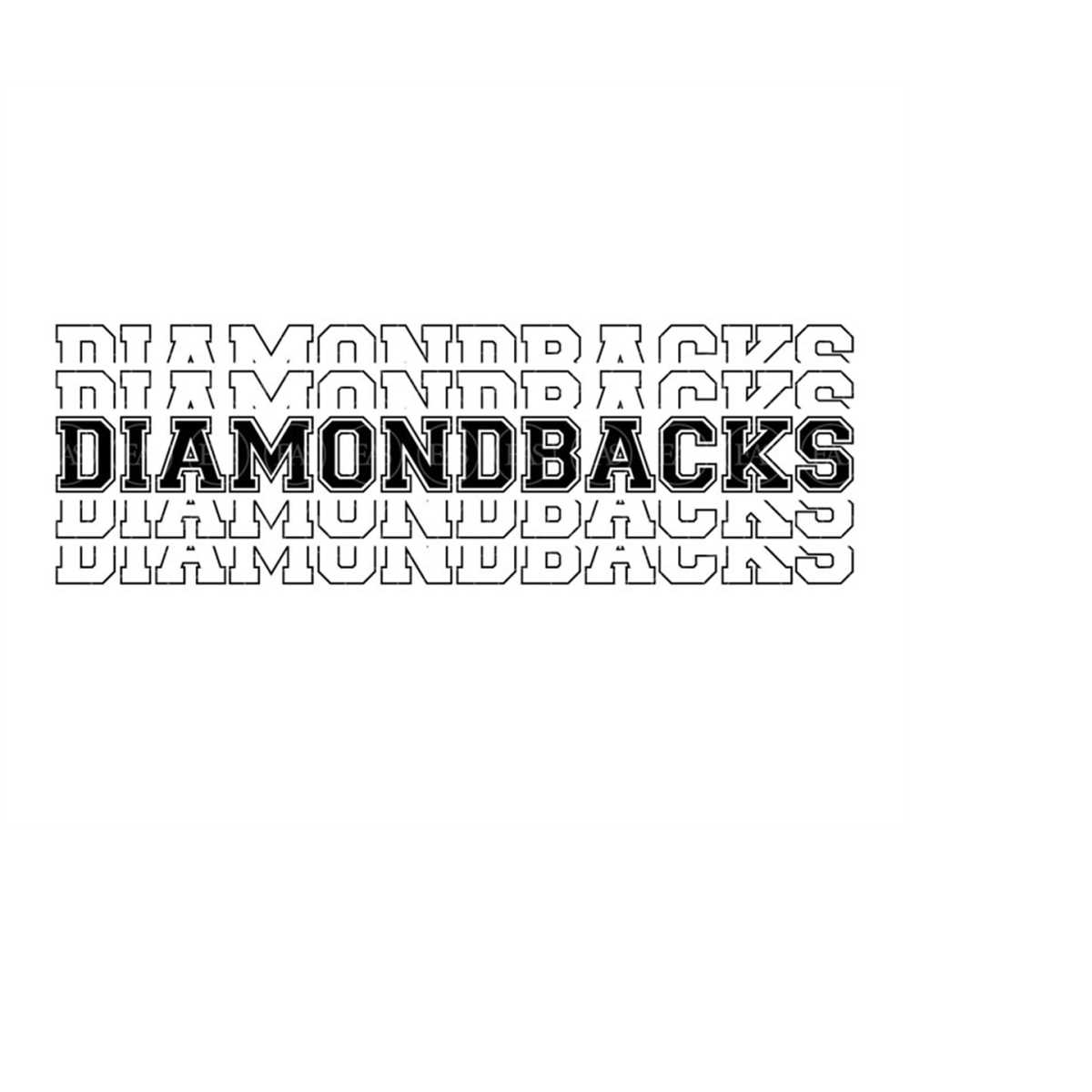 Stacked Diamondbacks Svg, Go Diamondbacks Svg, Run Diamondba - Inspire ...