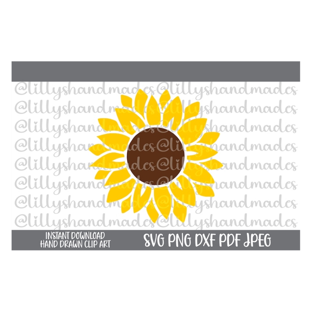 Sunflower Svg Files, Sunflower Vector, Sunflower Cut File, S | Inspire ...