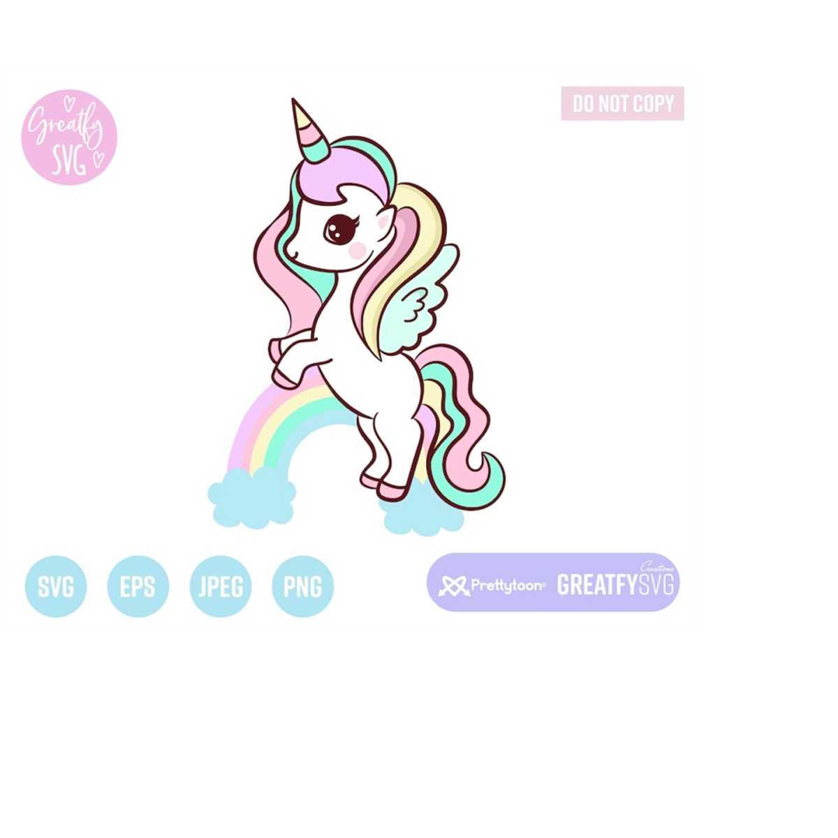 SVG Unicorn Baby Cut File for Circut Design Space, Unicorn C | Inspire ...