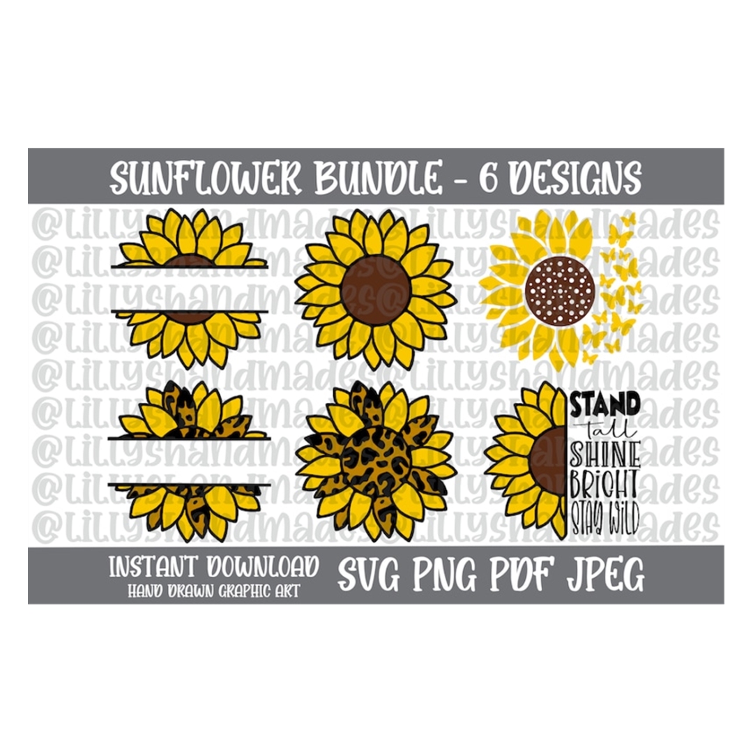 Sunflower Svg Files, Sunflower Png, Sunflower Clipart, Sunfl | Inspire ...