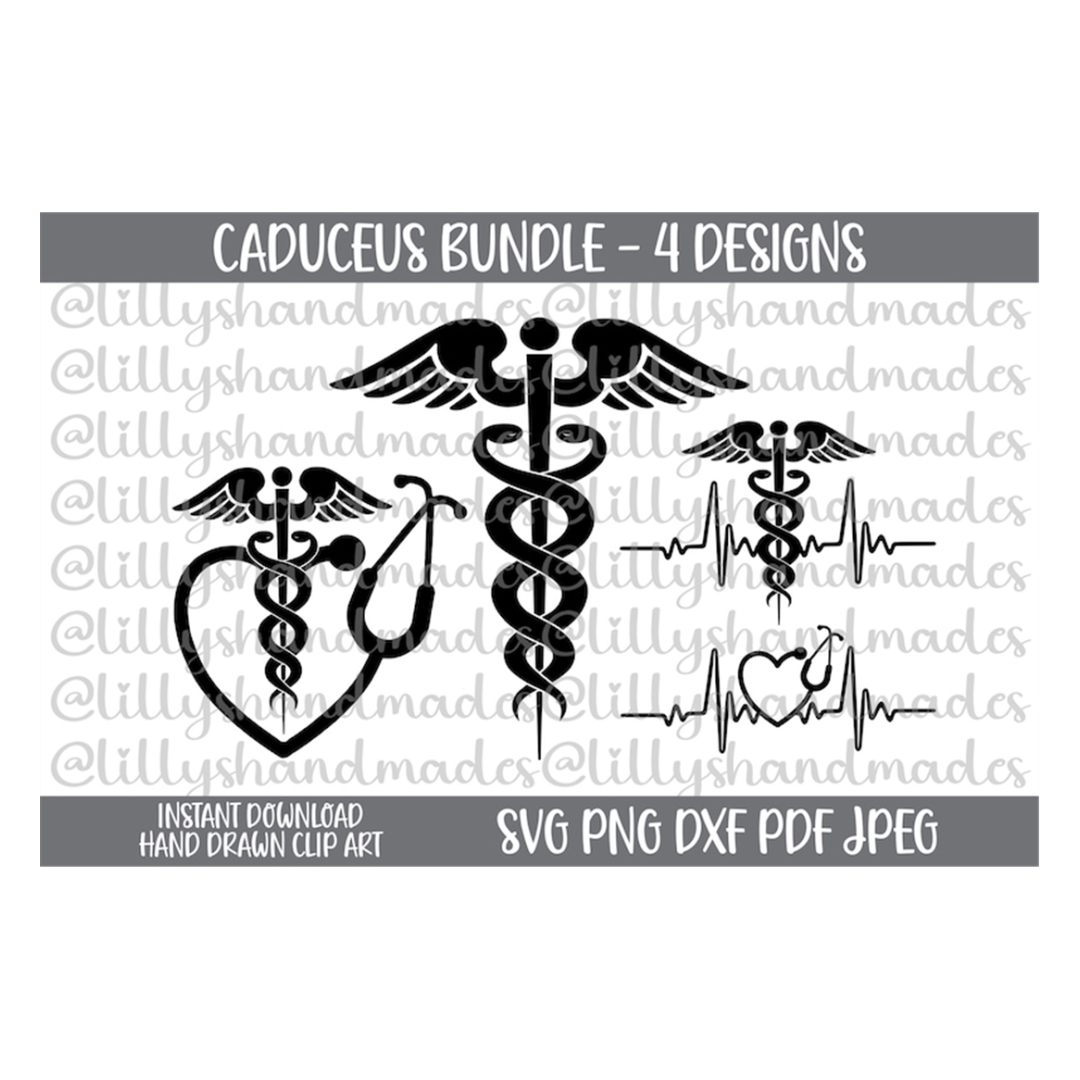 Caduceus Svg, Caduceus Vector, Caduceus Png, Nurse Heartbeat - Inspire ...