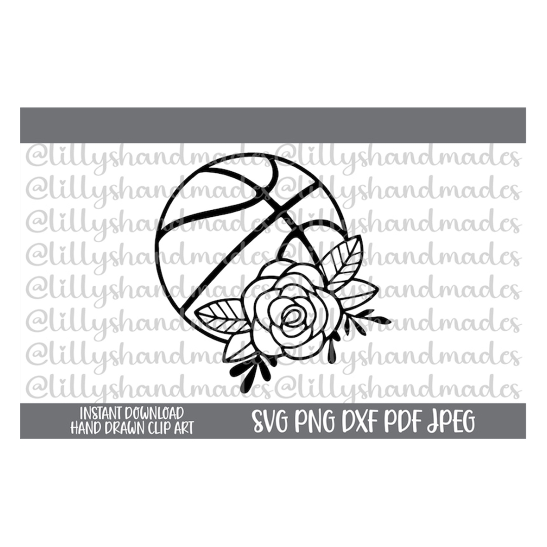 Floral Basketball Svg, Floral Basketball Png, Basketball Mom | Inspire ...
