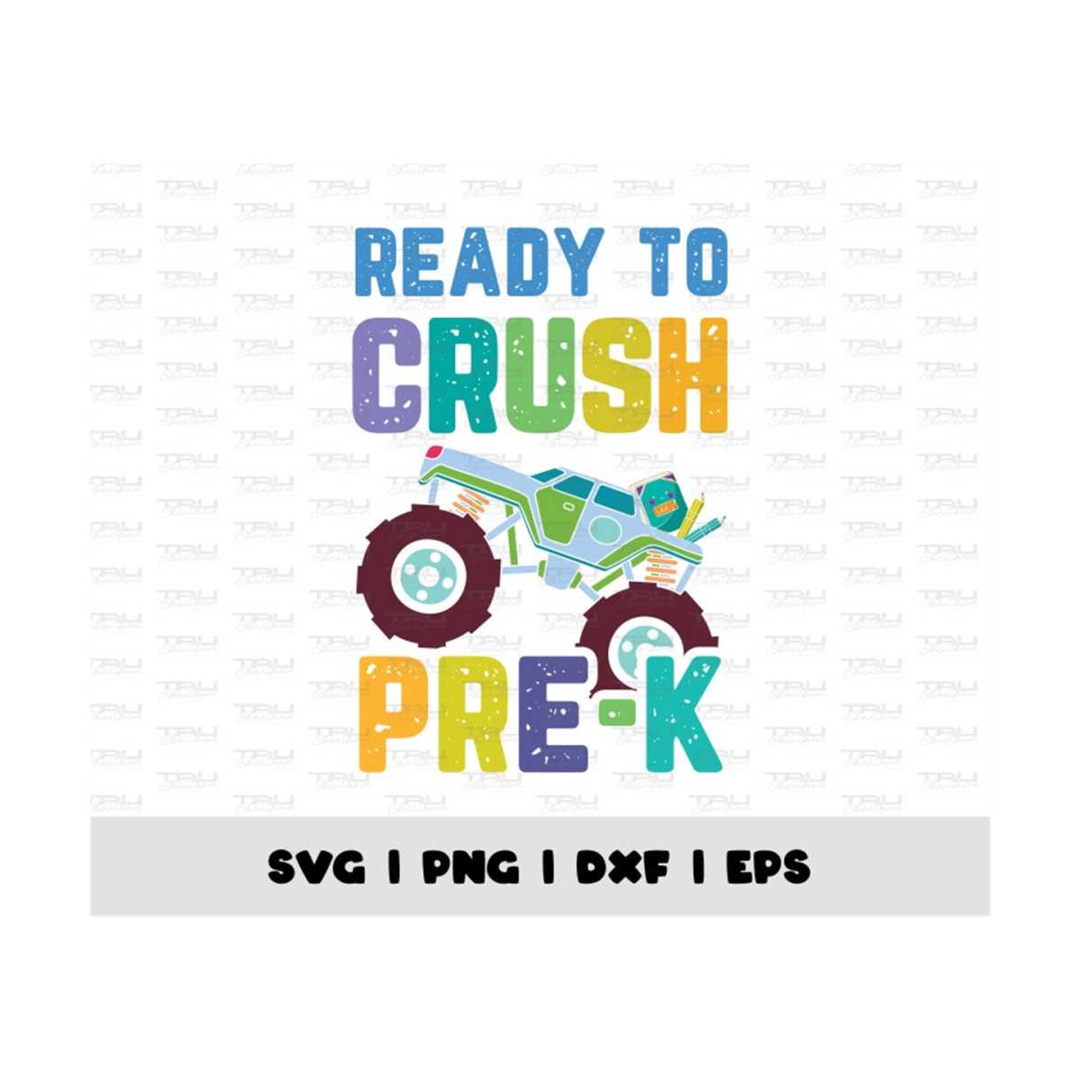 Ready To Crush Pre-K PNG, Pre-K SVG, Love School,School Png, | Inspire ...