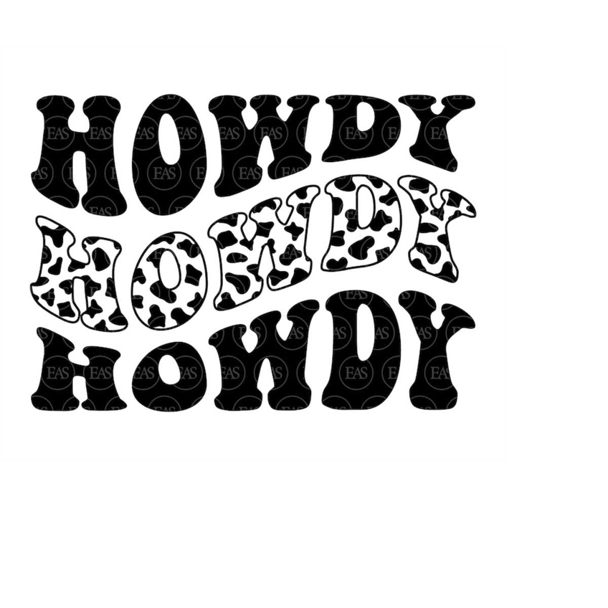 Howdy Cow Print Svg, Cowgirl Svg, Western Font Svg, Southern - Inspire ...