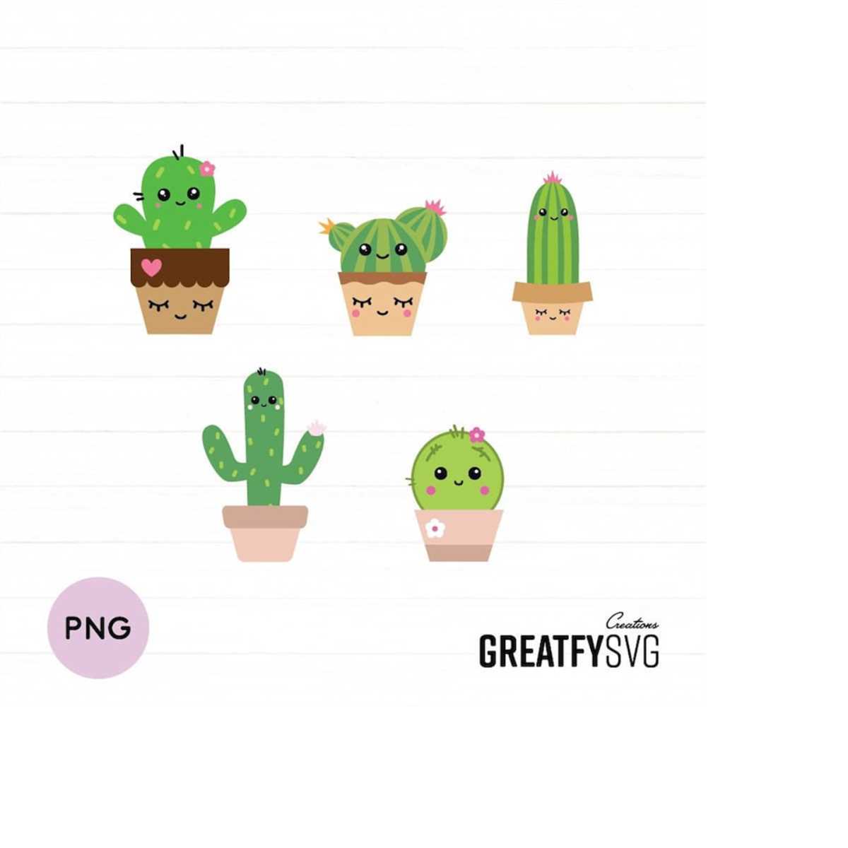 Succulents. Succulent Clpart. Cactus Clipart. Kawaii design. - Inspire ...