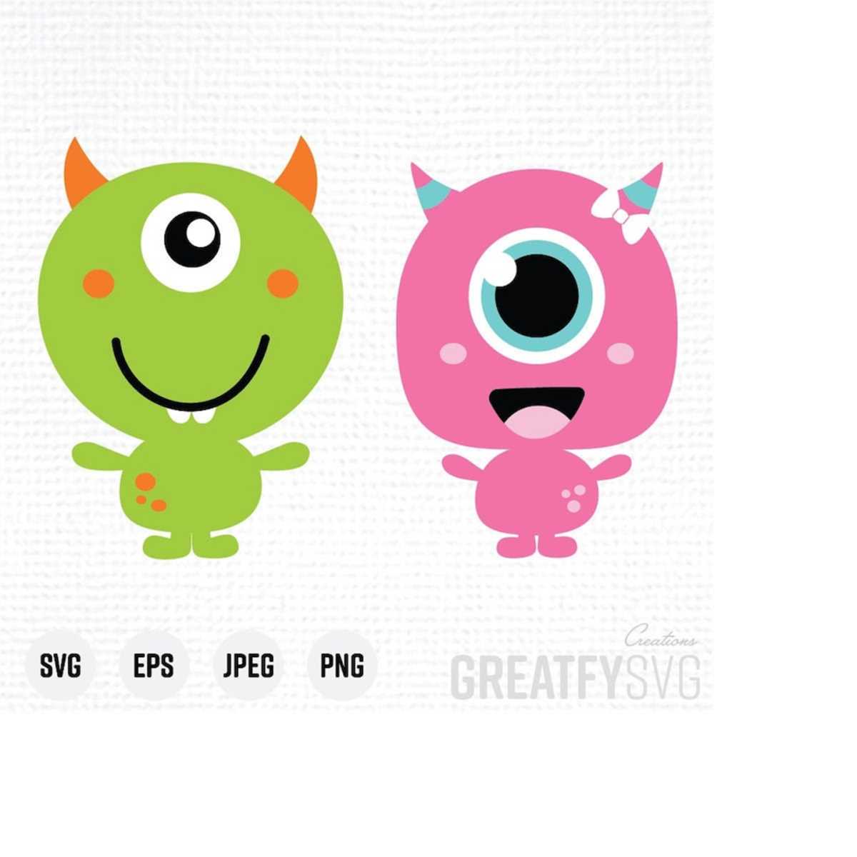 Monster SVG, Monsters Svg, Monster Cut Files, Cut Files, SVG - Inspire ...