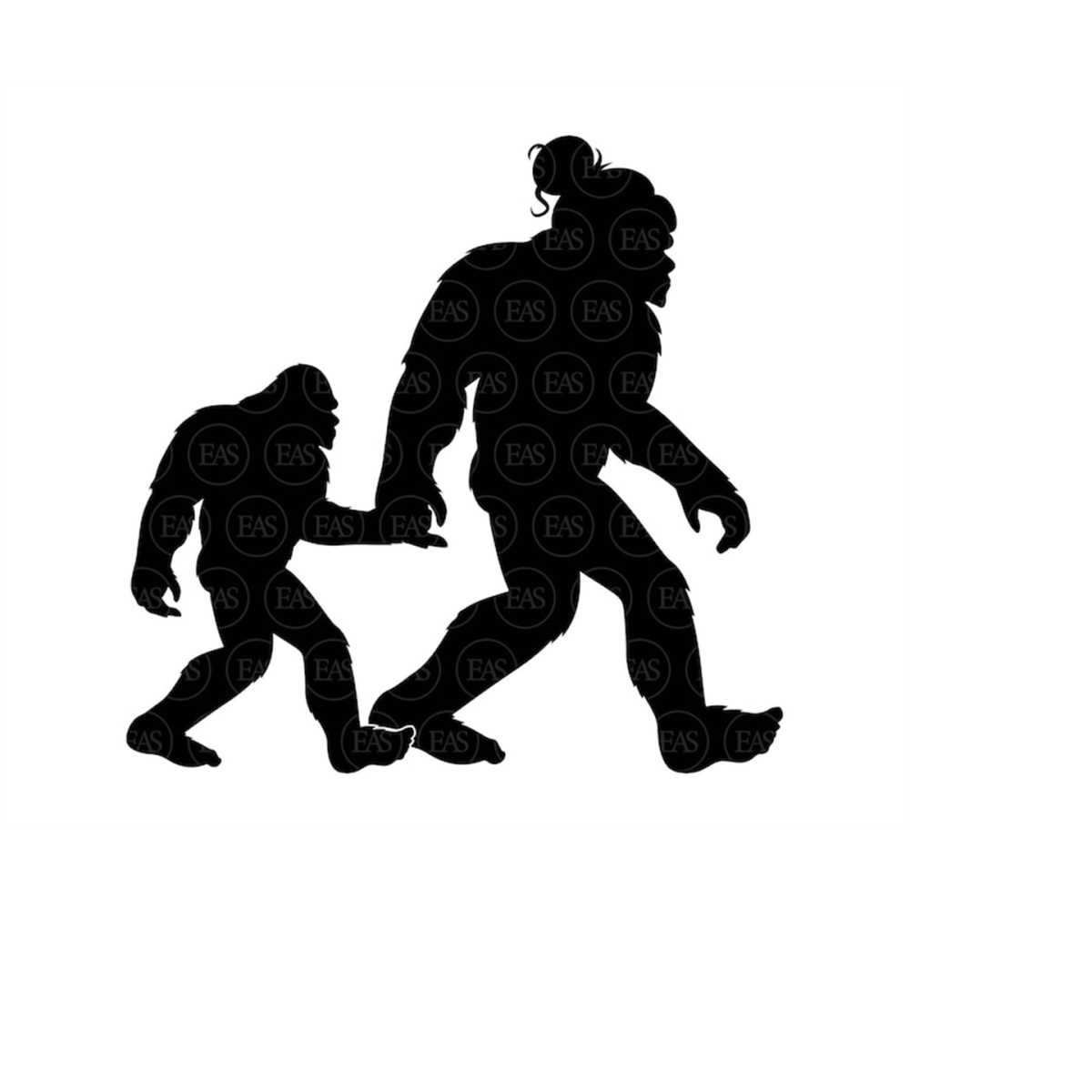 Bigfoot Mama Messy Bun Svg, Bigfoot Mom Svg, Bigfoot Png, Ye - Inspire ...