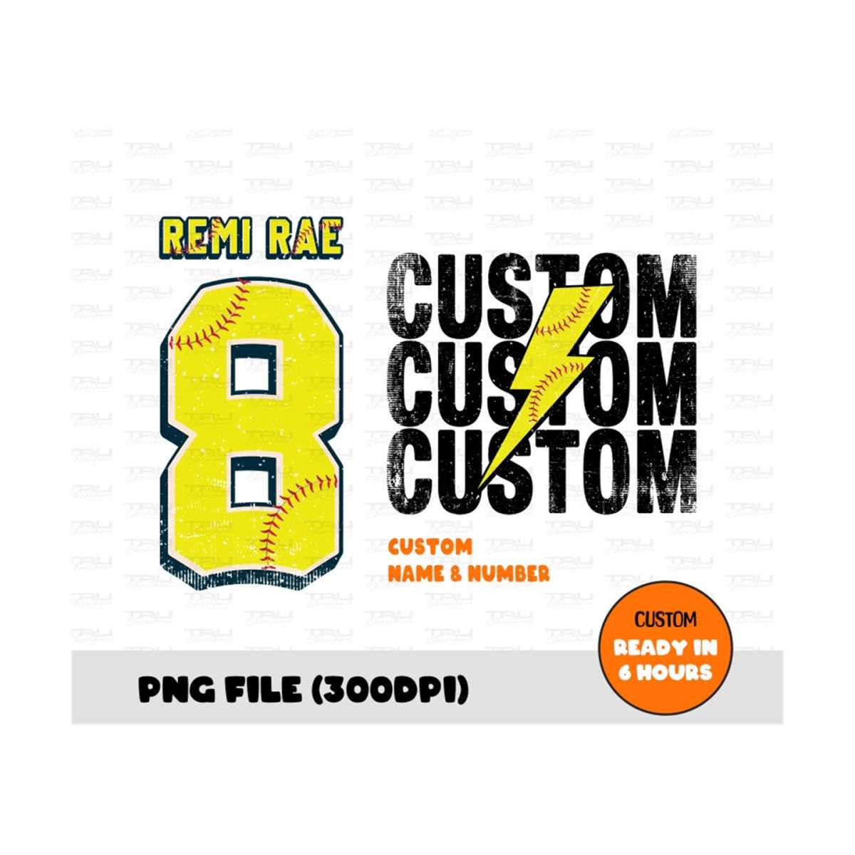 Personalized softball, Custom softball Number And Alphabet S | Inspire ...