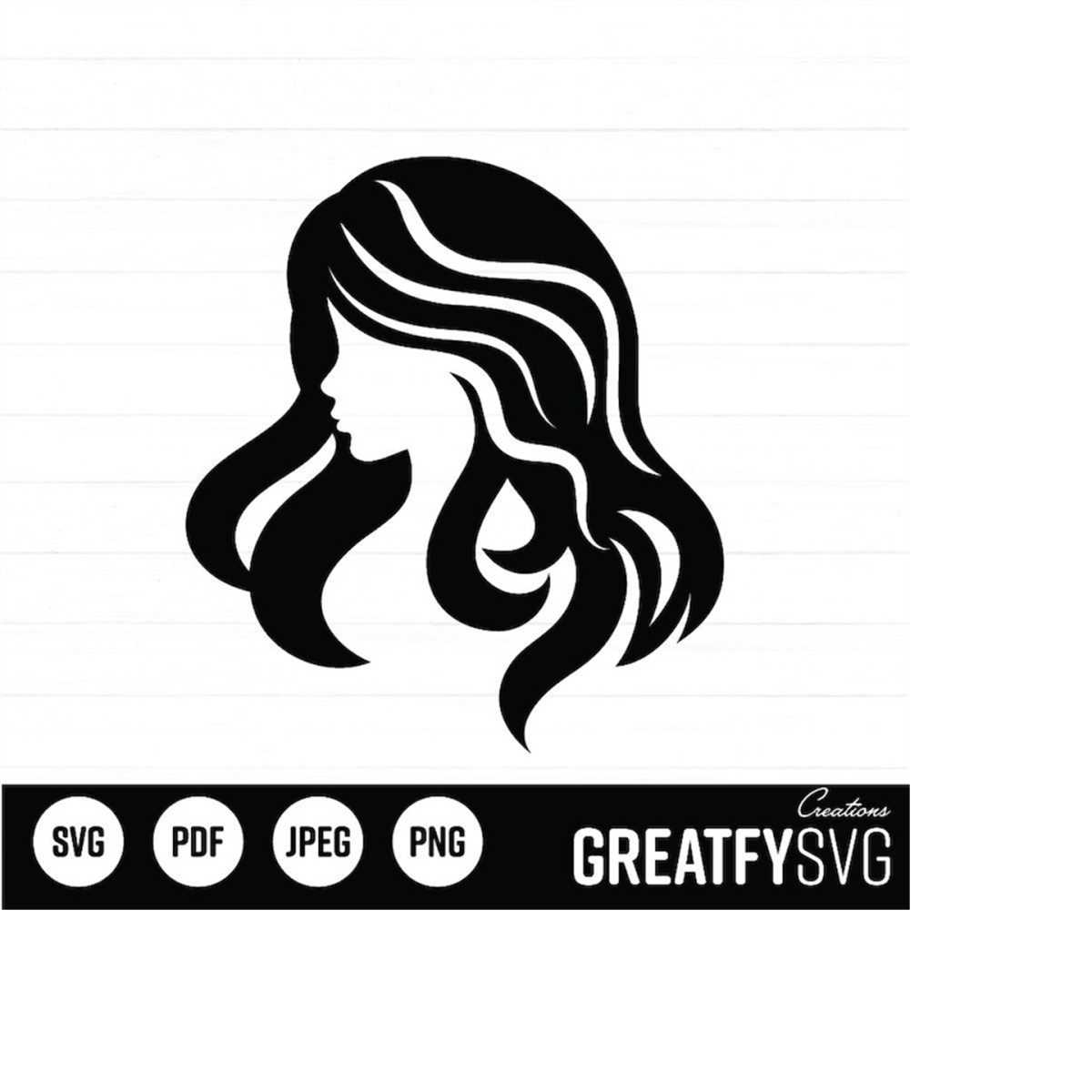 Woman Face Svg, Face Svg, Woman Silhouette Svg, Head Svg Gir - Inspire ...