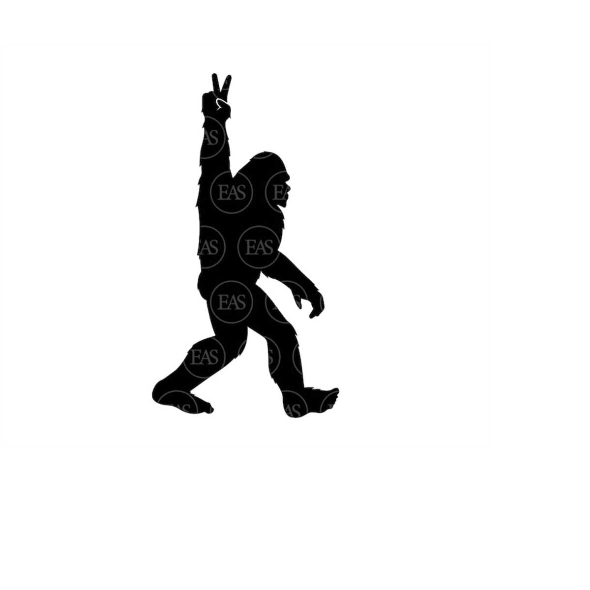 Bigfoot Peace Svg, Big Foot Svg, Peace Hand Sign Svg, Yeti S - Inspire ...