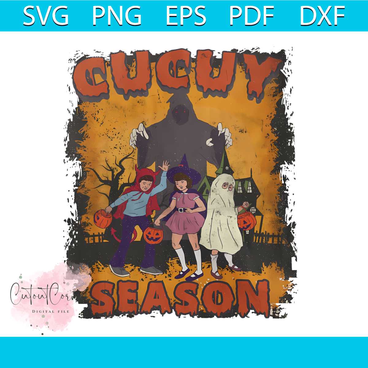 Vintage Cucuy Season Scary El Cucuy PNG Sublimation | Inspire Uplift