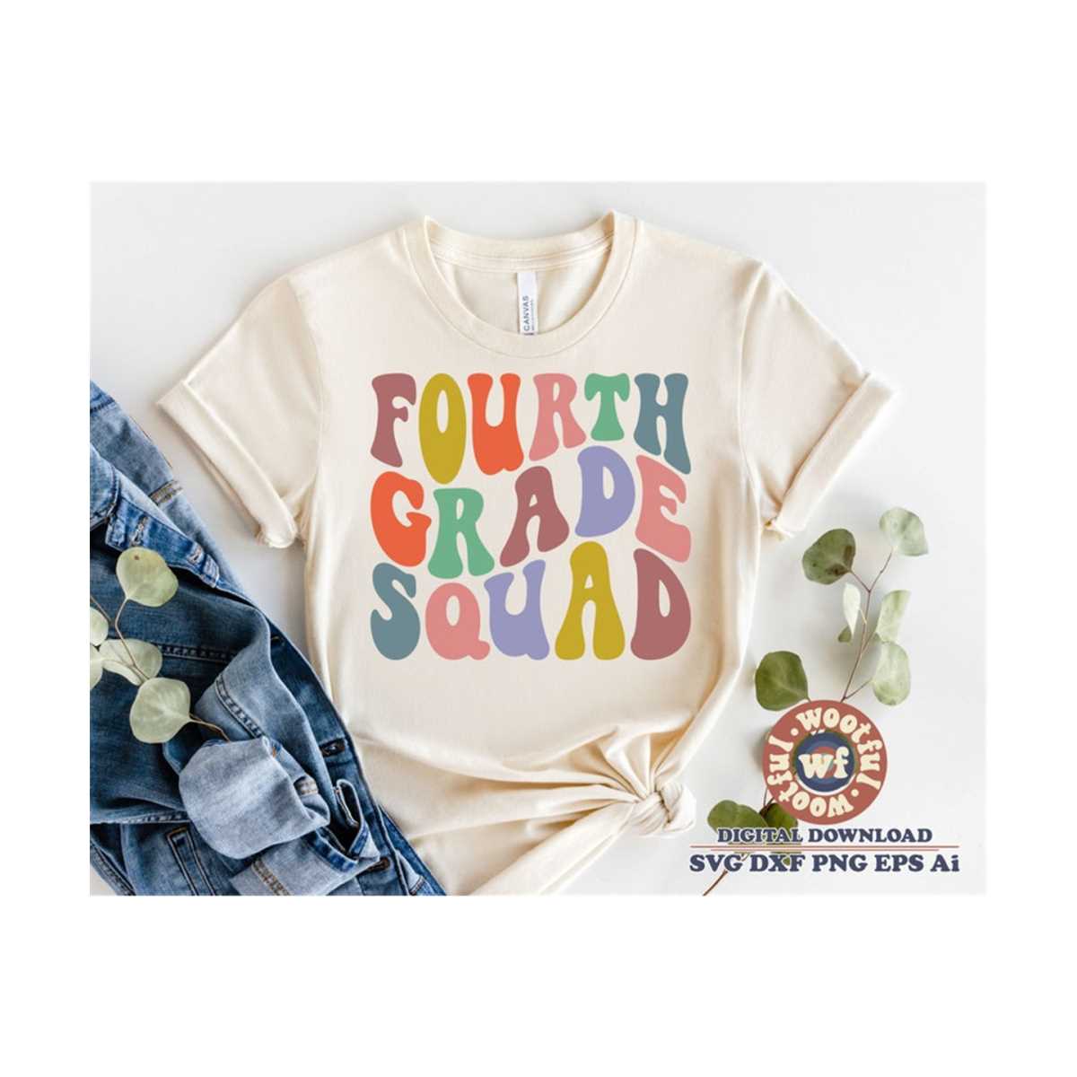 Fourth Grade Squad svg, 4th Grade svg, Back to School svg, T | Inspire ...