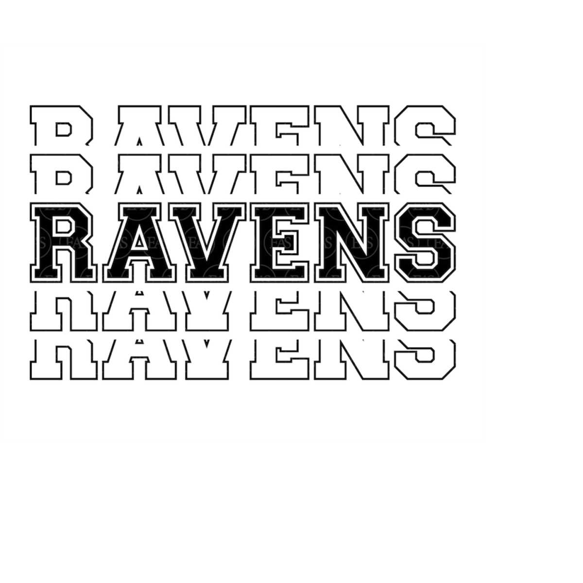 Stacked Ravens Svg, Go Ravens Svg, Run Ravens, Ravens Team S | Inspire ...