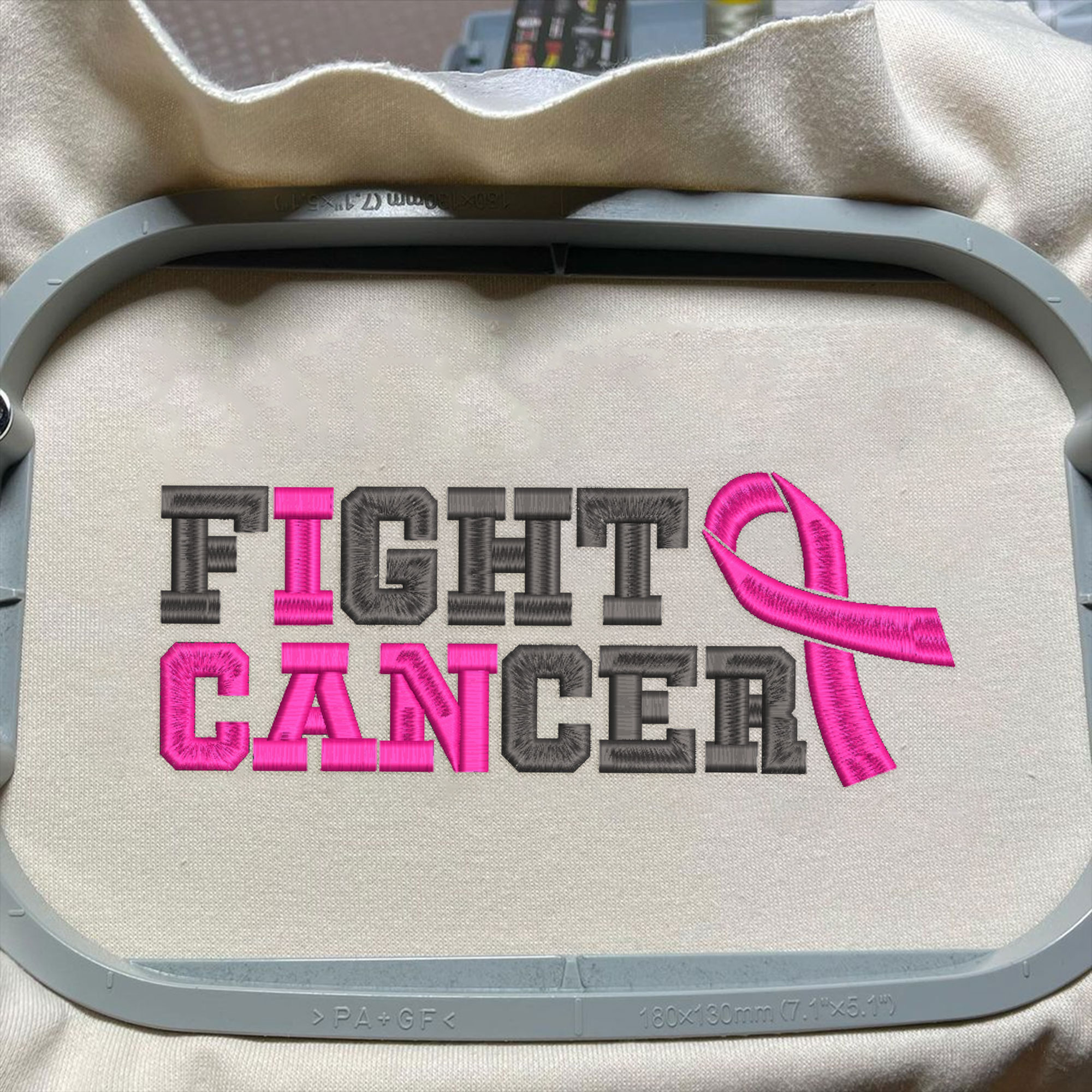 Fight Cancer Embroidery Designs, Breast Cancer Embroidery De | Inspire ...