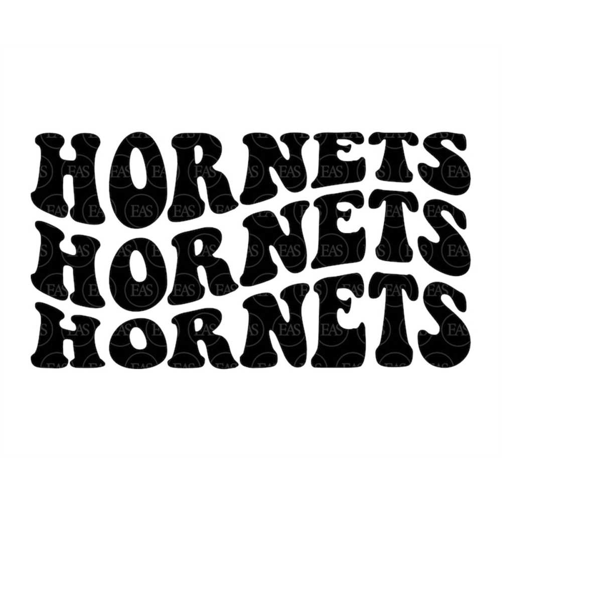 Hornets Wavy Stacked Svg, Go Hornets Svg, Hornets Team Svg, | Inspire ...