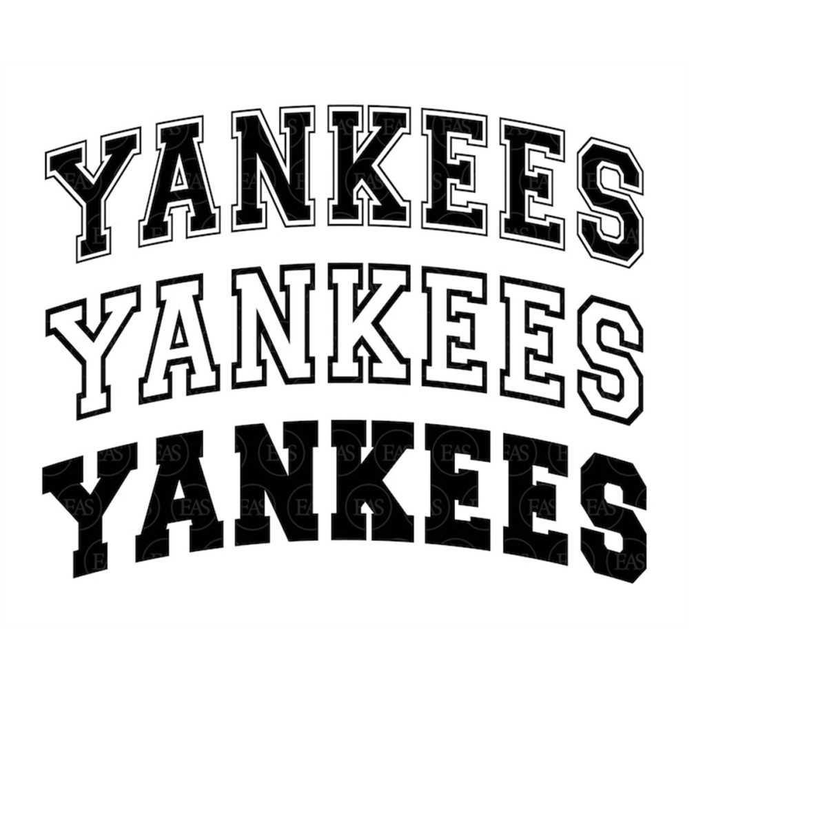 Yankees Svg, Yankees Arched Varsity Font, Go Yankees Svg, Ya | Inspire ...