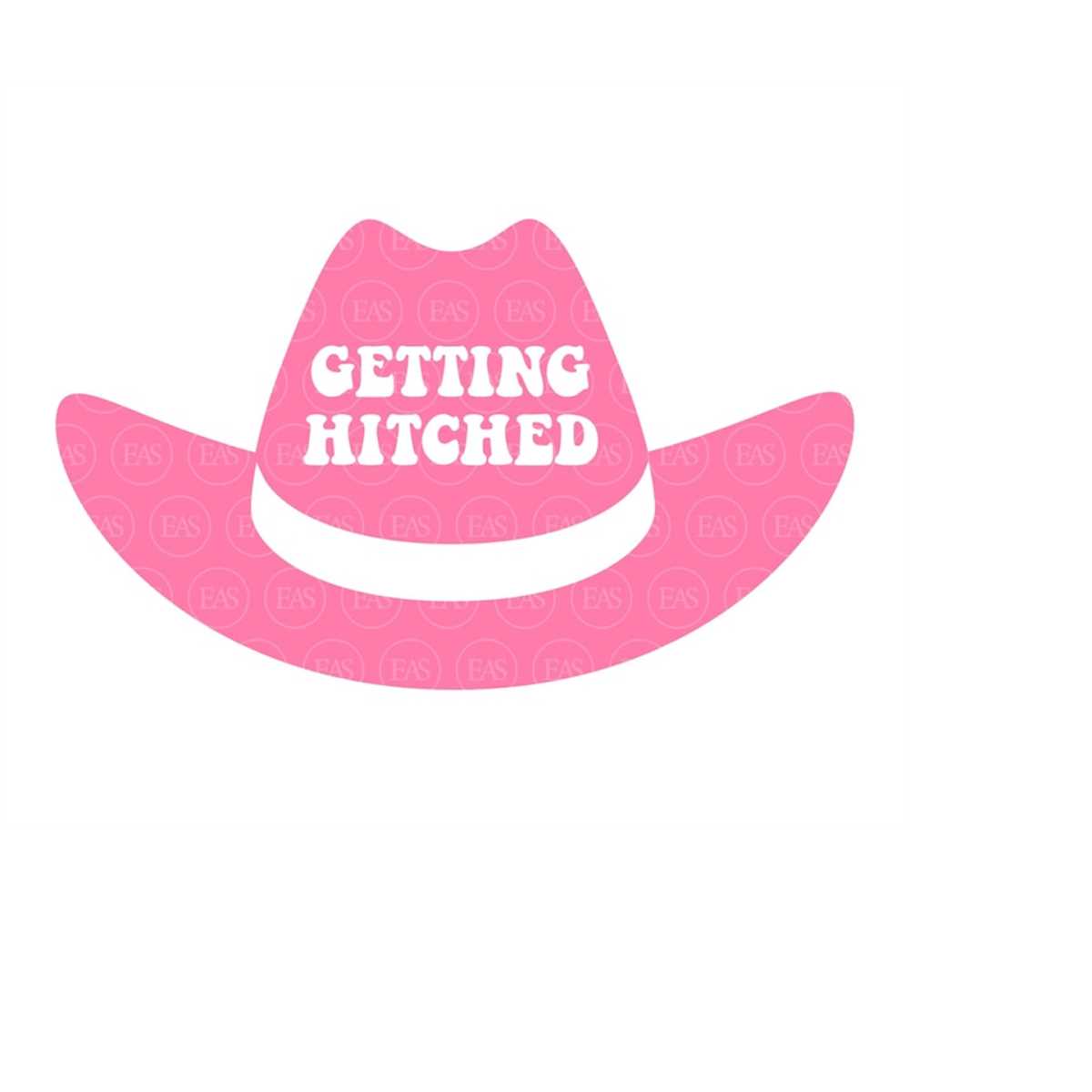 Getting Hitched Svg, Pink Cowgirl Hat Svg, Nashville Svg, Na | Inspire ...
