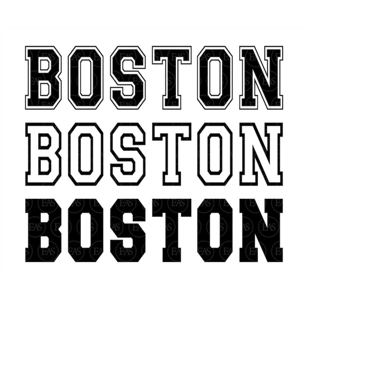 Boston Svg, Varsity Font Svg, College Font, Boston PNG, Amer - Inspire ...