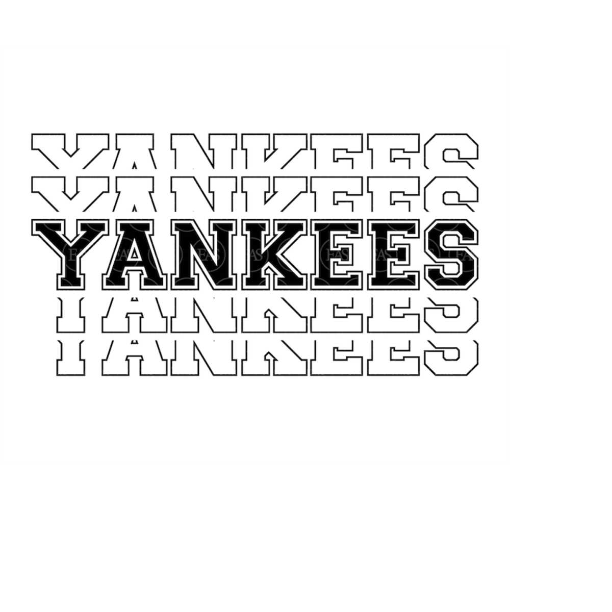 Stacked Yankees Svg, Go Yankees Svg, Run Yankees, Yankees Te | Inspire ...