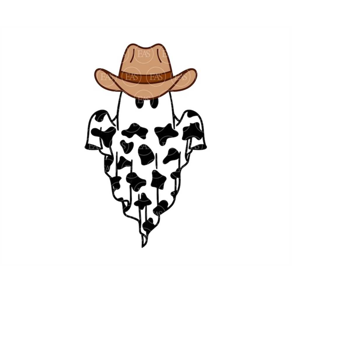 Cowboy Ghost Svg, Boo Haw Svg, Cow Print, Halloween, Spooky - Inspire ...