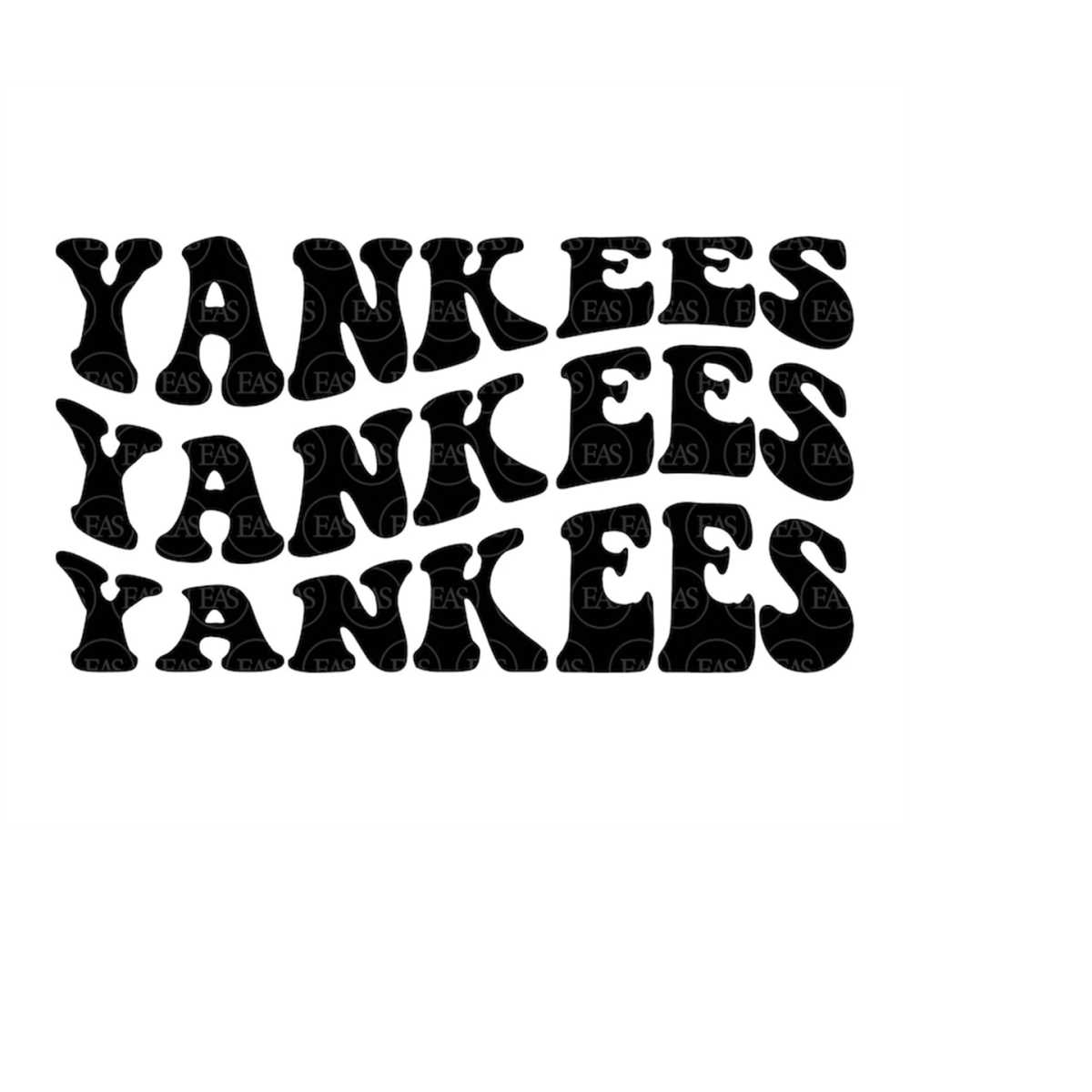 Yankees Wavy Stacked Svg, Go Yankees Svg, Yankees Team Svg, | Inspire ...
