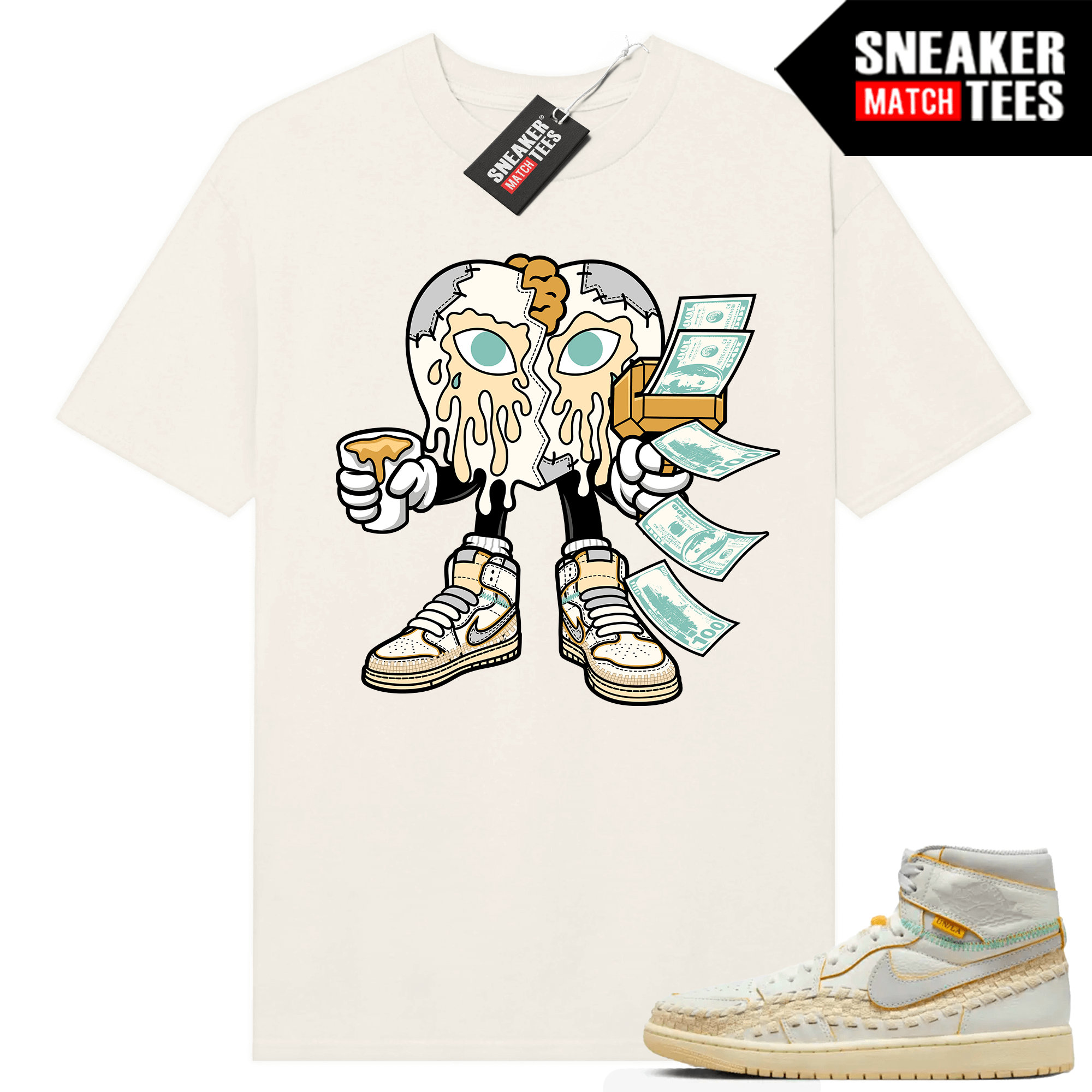 Union LA x BBS 1s Shirts to match Sneaker Match Tees Sail Cr - Inspire ...