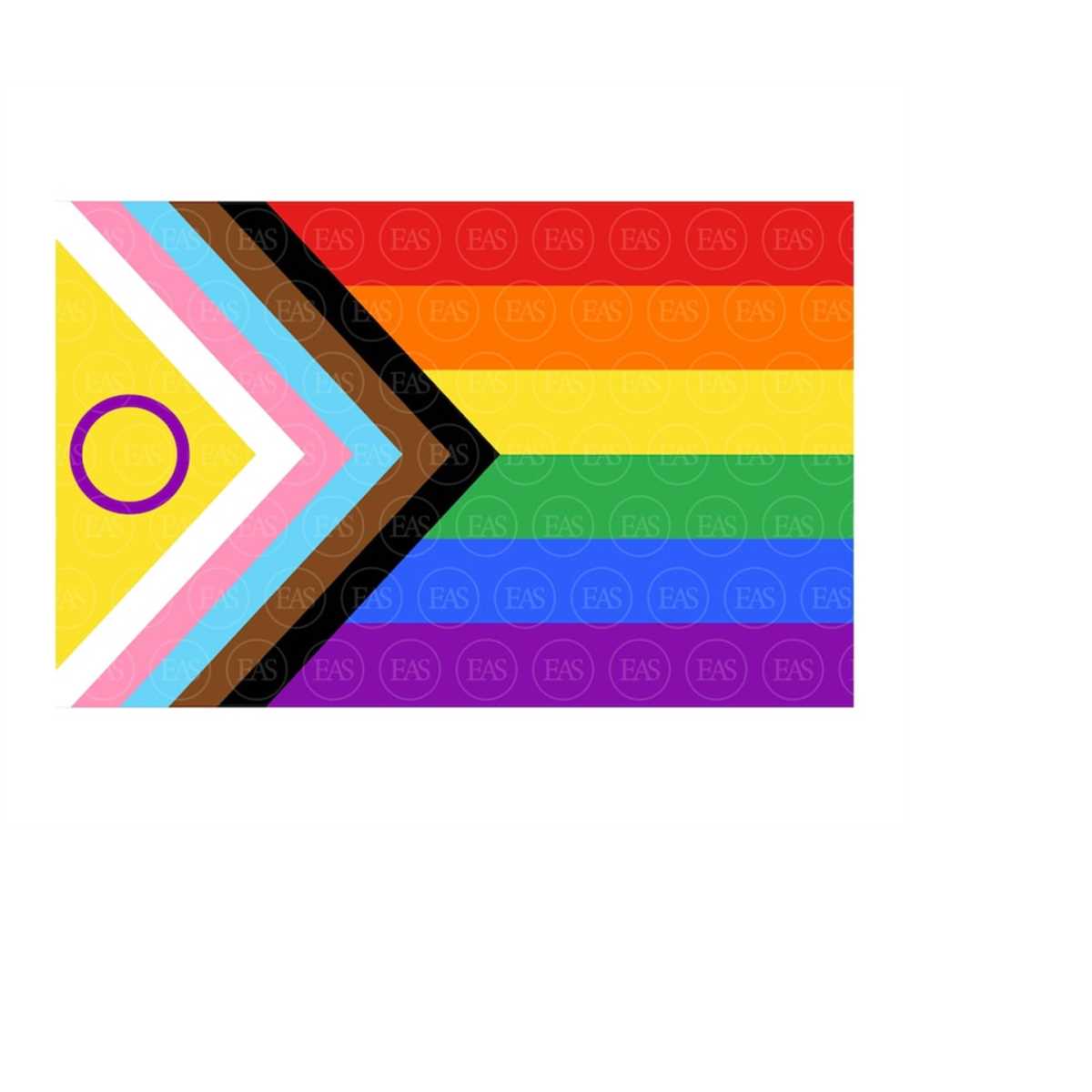 Lgbtq Intersex Inclusive Flag Svg, Rainbow Flag Svg, Lgbt Pr - Inspire ...
